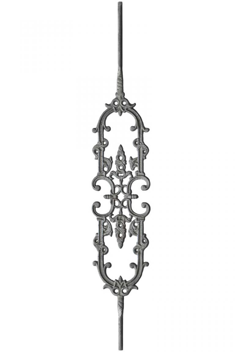 Smooth Shield Scroll Forged Spindle – Stairs, Spindles & Railings
