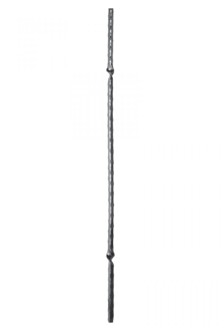 Square, Hammered on Edges Double Twist Forged Spindle 40-713 – Stairs ...