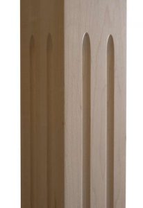 Two Flute Wood Post – Stairs, Spindles & Railings
