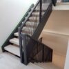 Black Mesh Railings with Square Maple Rail Blank – Stairs, Spindles ...
